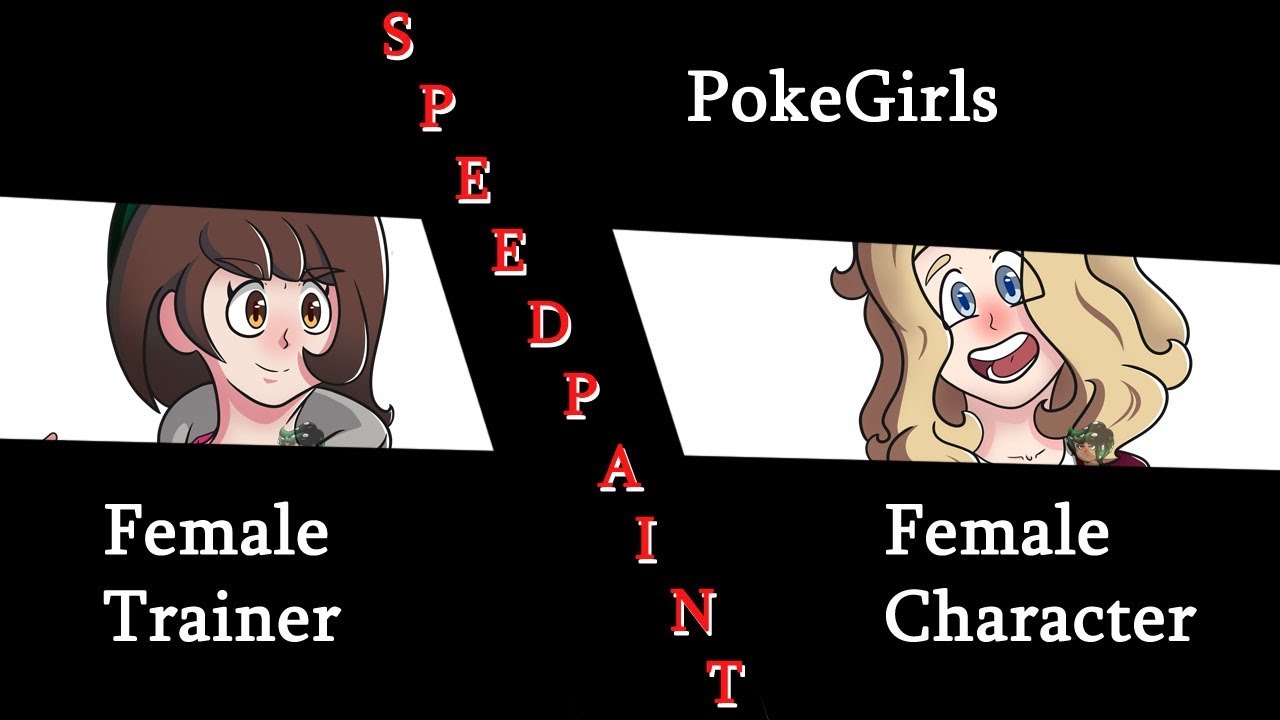 SpeedPaint PokeGirls (Female Trainer & Female Character)| Pokemon Sword ...