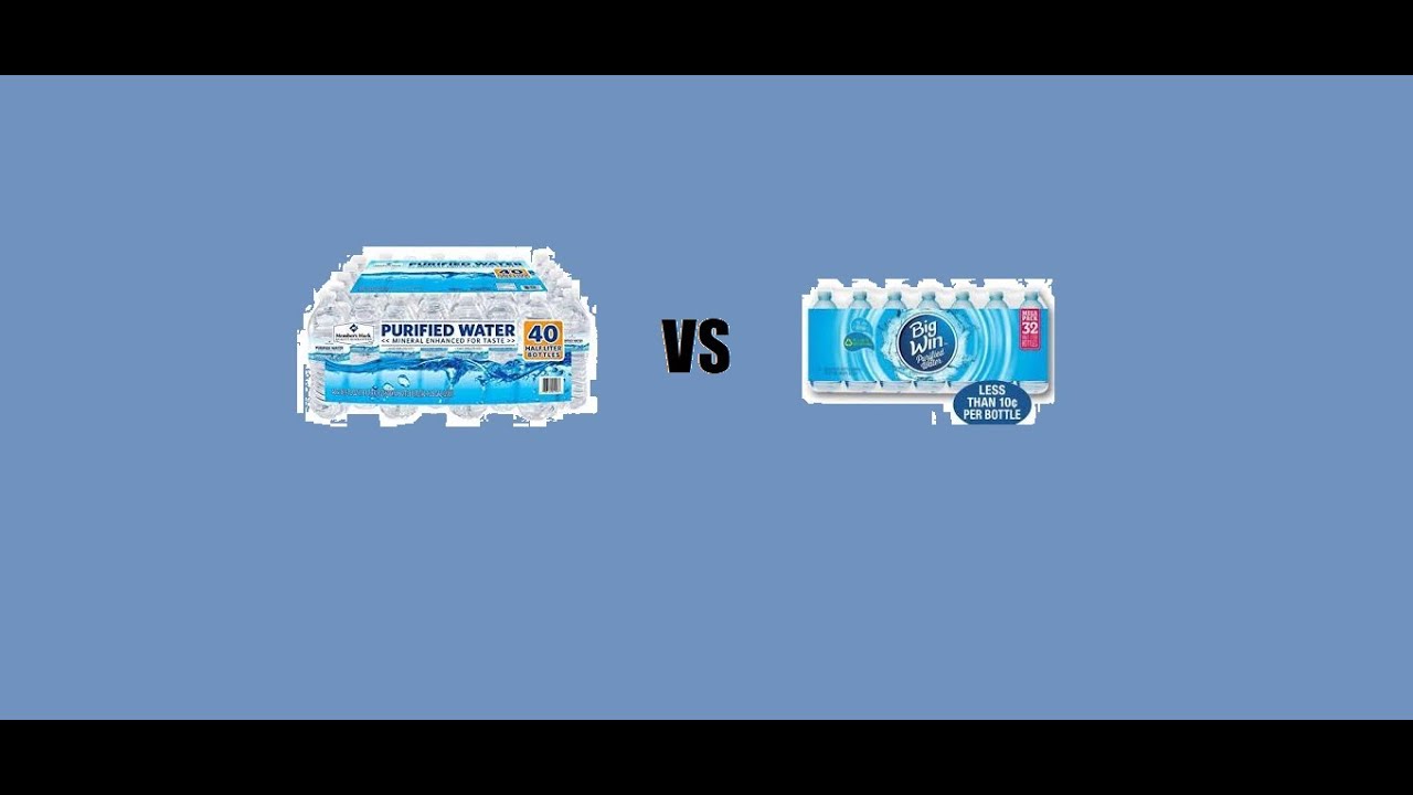 Members Mark Water VS Big Win Water - YouTube