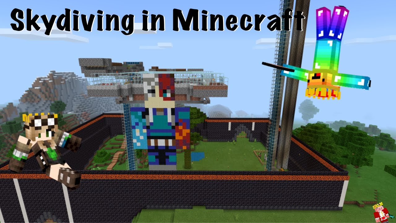 We Go Skydiving In Minecraft - YouTube