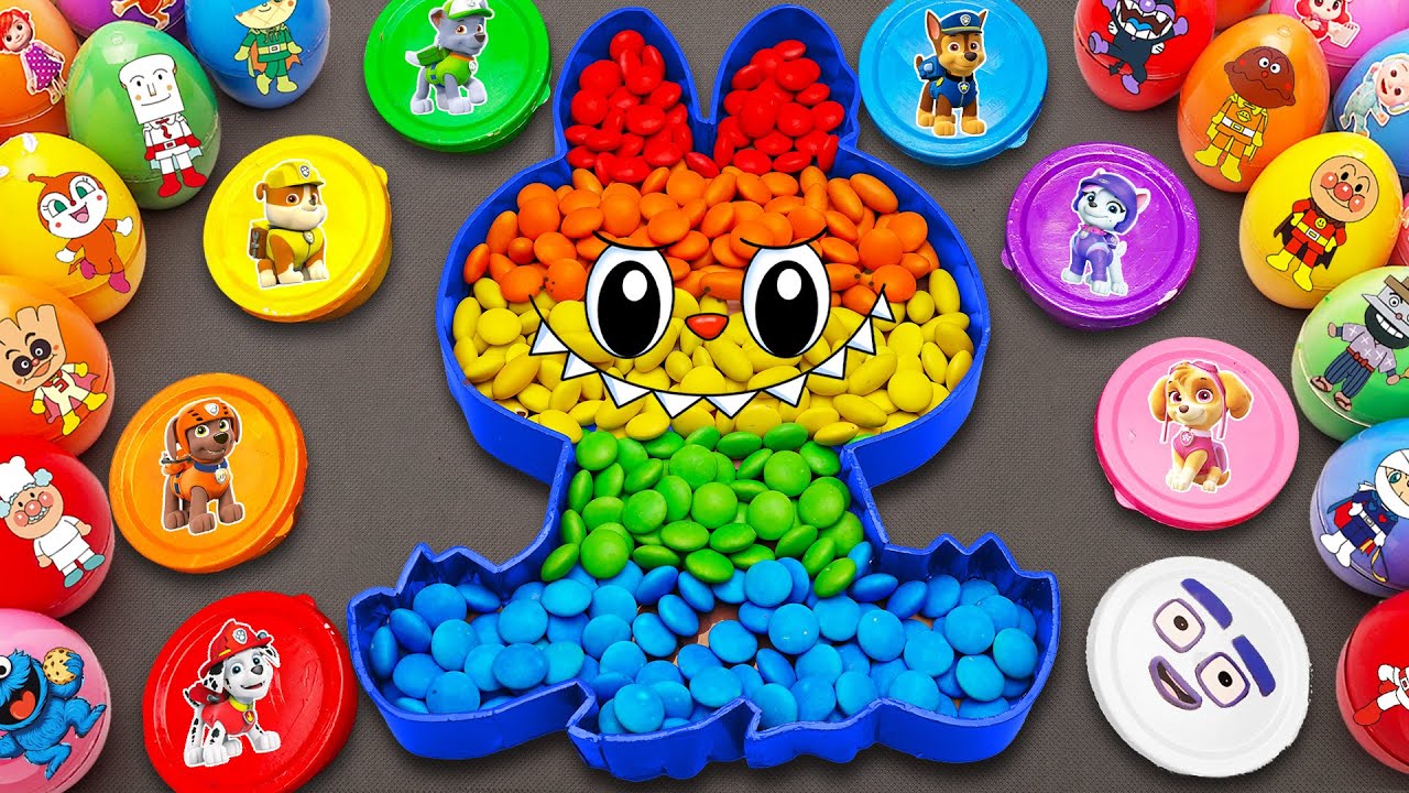 LABUBU collection packed with Colorful Candy, Rainbow slime with Paw ...