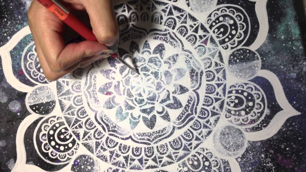 First Moon Phase Painting Timelapse by Christina Seng - YouTube