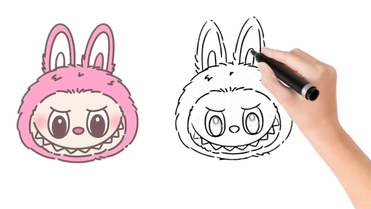 Draw Labubu in Just 5 Minutes! 🖍️ | Easy Drawing for Kids - YouTube
