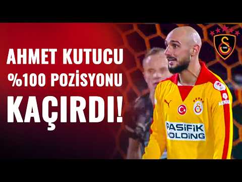 Ahmet Kutucu, Çok Net Bir Gol Pozisyonundan Yararlanamadı! | Corendon Alayanspor 0-2 Galatasaray