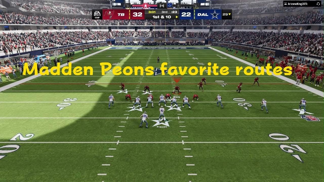 Madden Peons run these kind of routes - YouTube