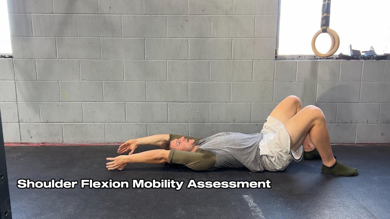 Supine Shoulder Flexion Mobility Assessment - YouTube