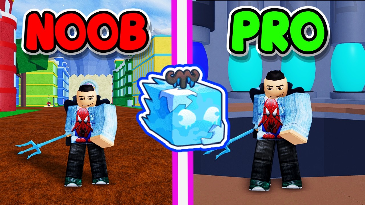 Noob To Pro BUT, As A Ice Fruit User in Blox Fruits! (part 2!) - YouTube