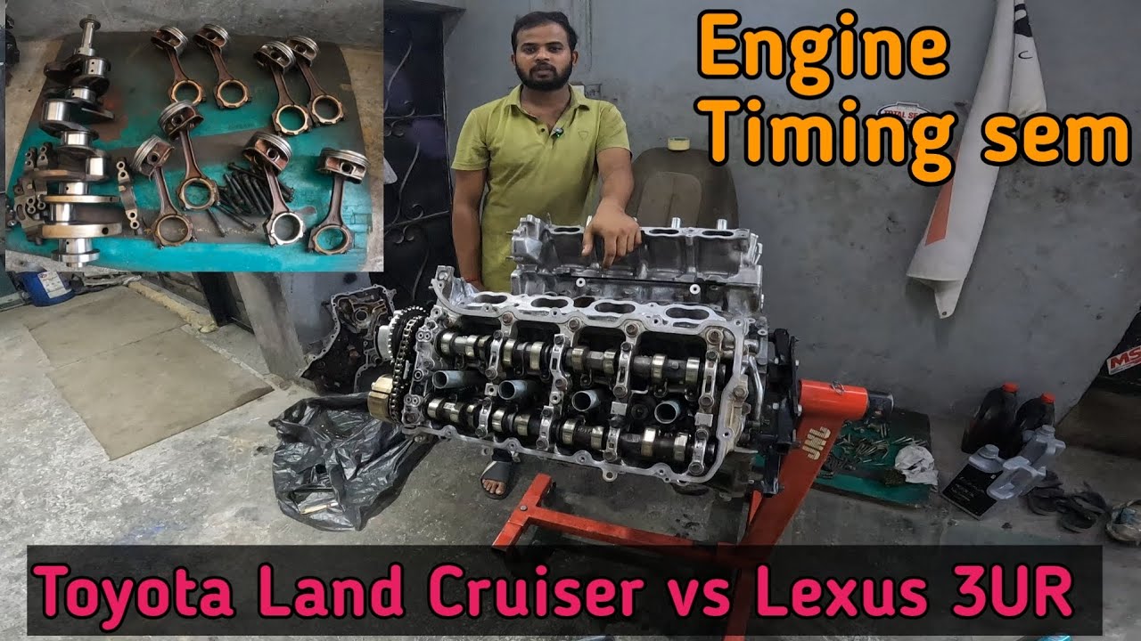 Toyota land cruiser vs Lexus 3UR engine timing sem hai - YouTube