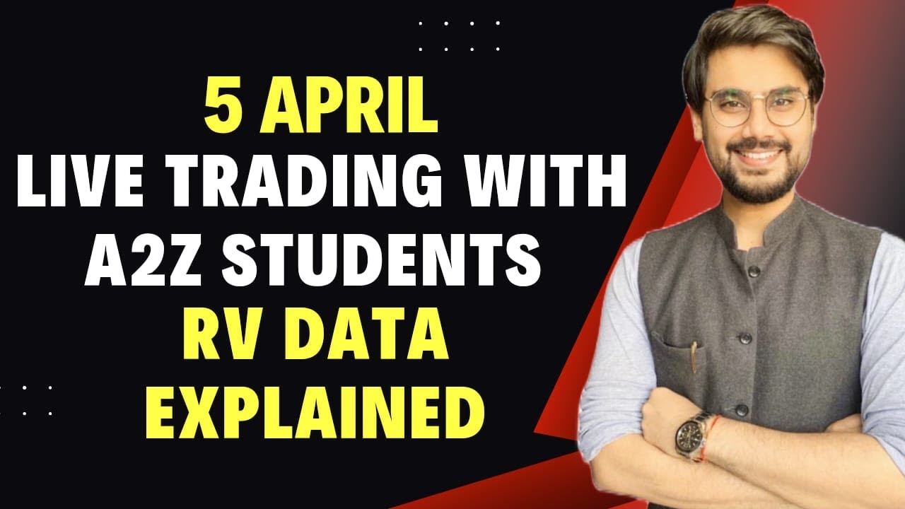Live Trading with A2Z with learning of RV value and Trendline Nifty & Banknifty 05 April 2023 ...