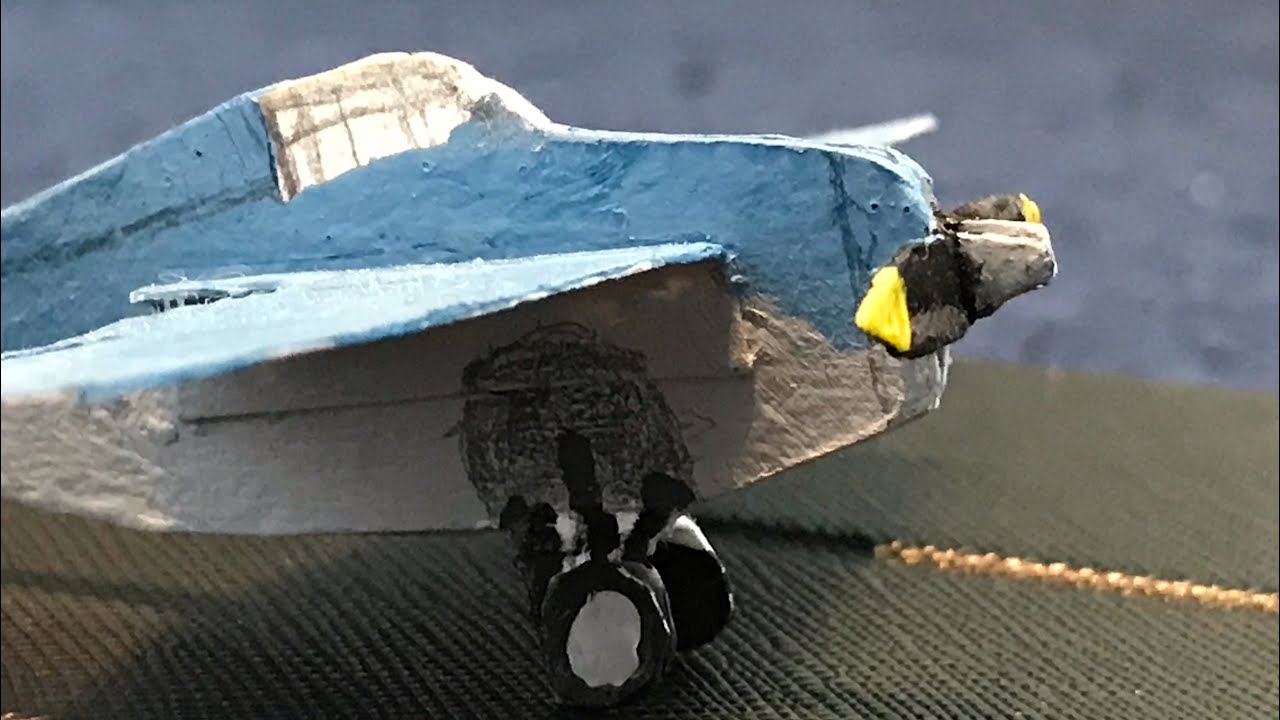 Miniature Paper ww2 Grumman F4F Wildcat airplane model (paper craft ...