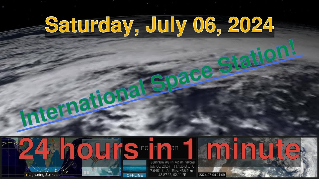 NASA Live Stream of Earth HD camera [07-06-2024] - Daily Time Lapse # ...