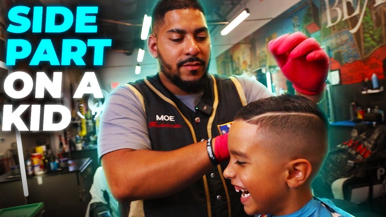 Kid wants a medium skin fade!@MOEFADETASTIC - YouTube