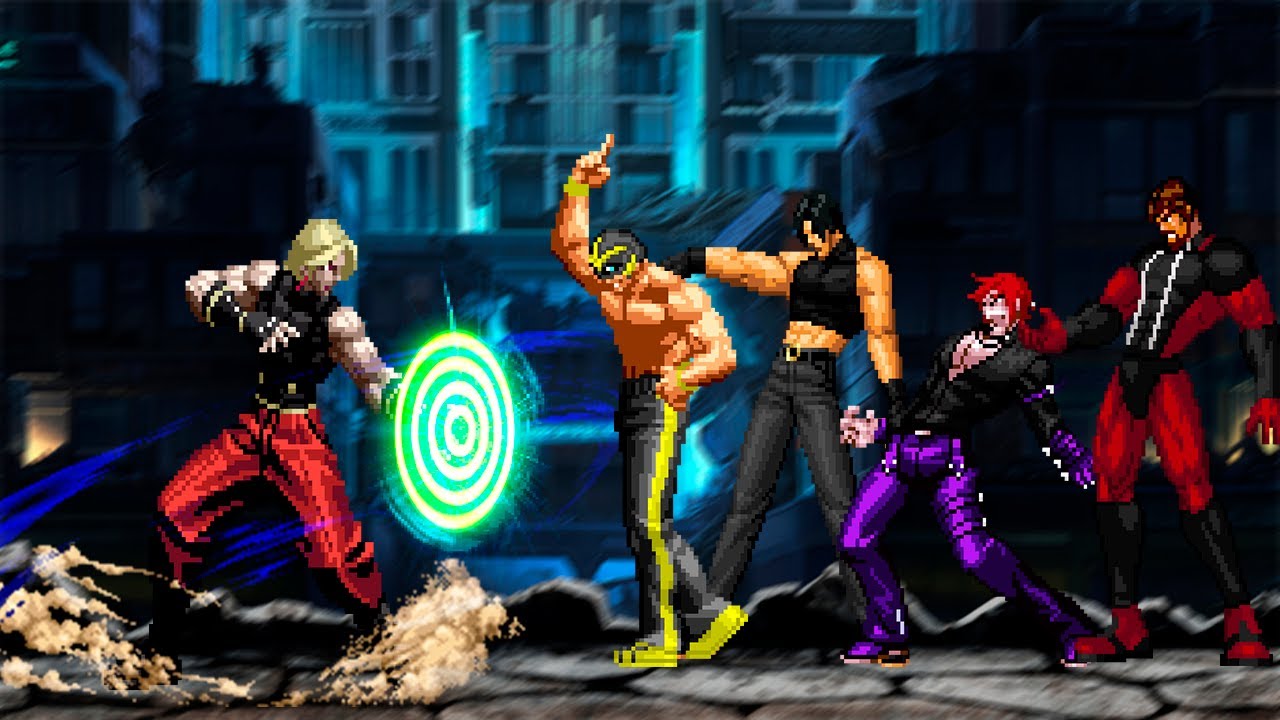 [KOF Mugen] Young Rugal VS Falcon-Nagiai, Dante, Grox & Christian ...
