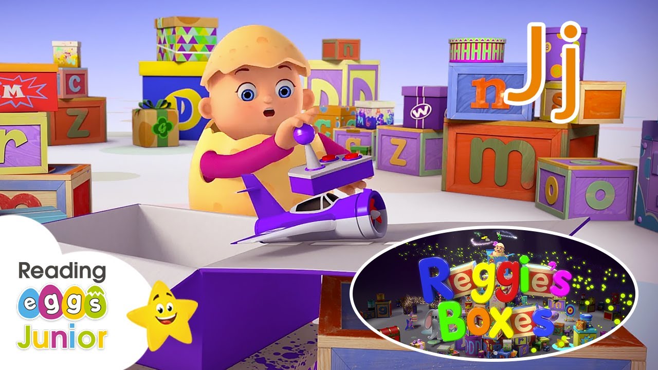 Learn Letter J 🔤 Reggie’s Boxes 🎁 Learning Letters - YouTube