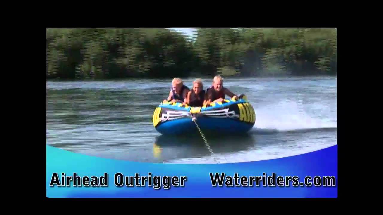 The Outrigger 3 person tube by Airhead - YouTube