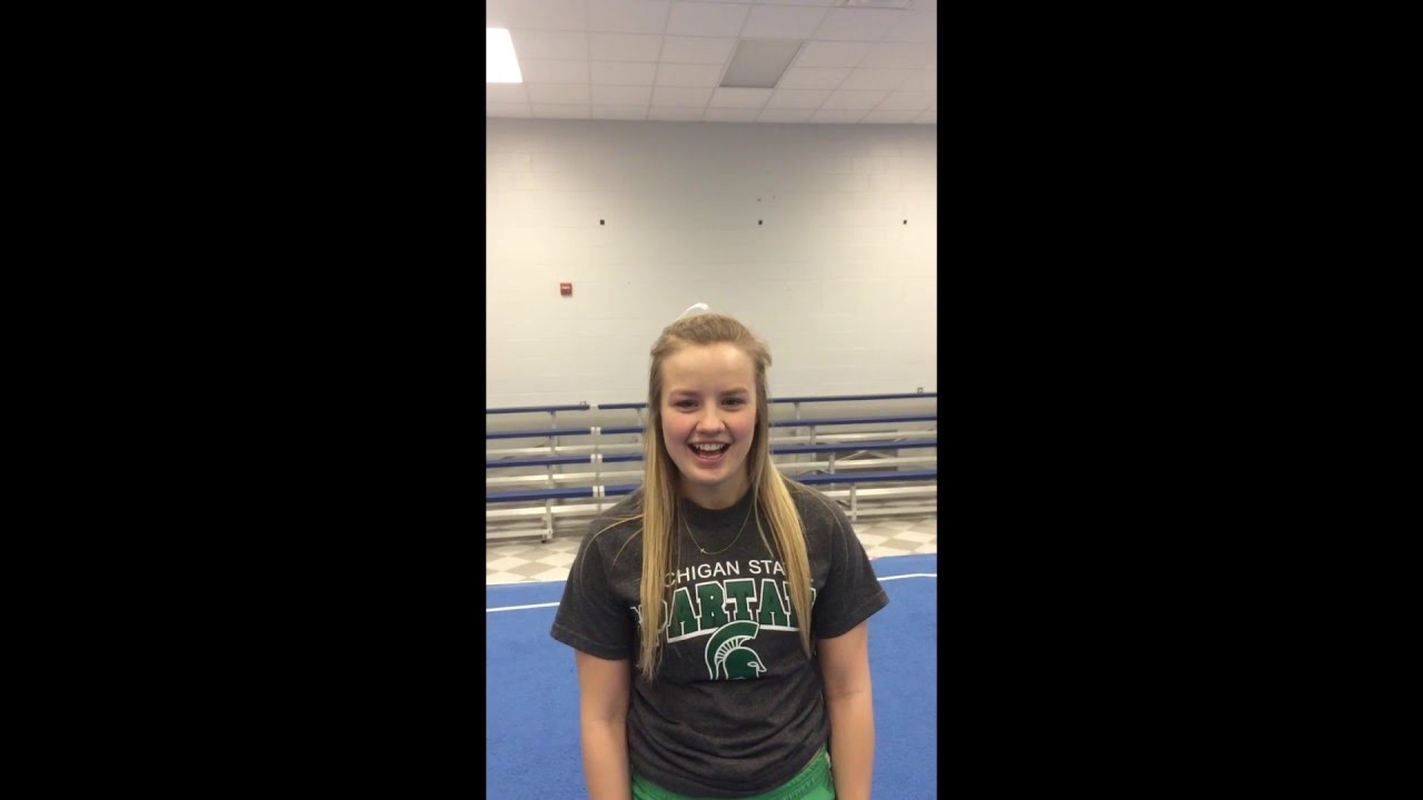 Brooke Allen Michigan State Tryout Video - YouTube