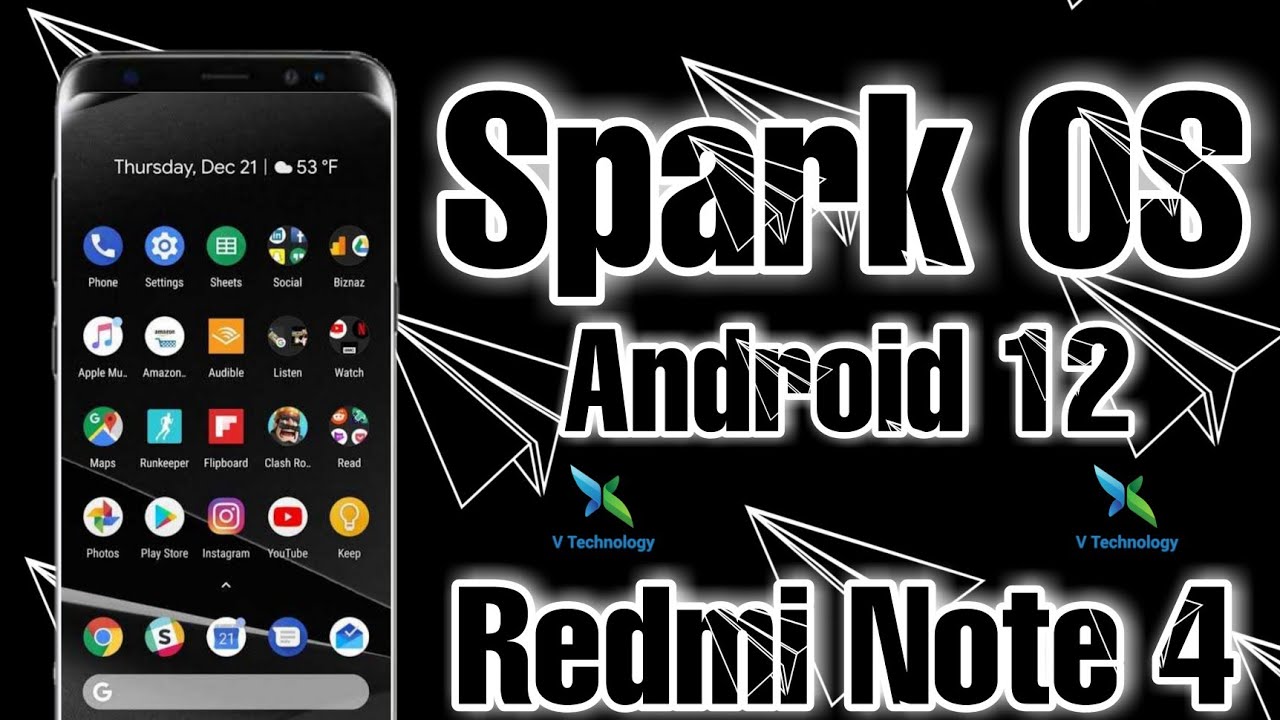 Spark OS | Android 12 | Redmi Note 4 | Mido | Full Review ...