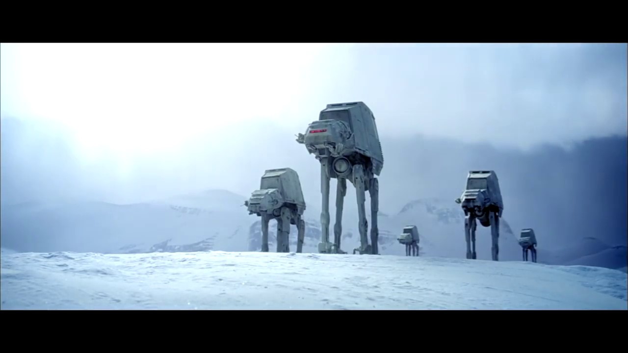 Star Wars The Empire Strikes Back Imperial Walkers Attack Clip (HD ...