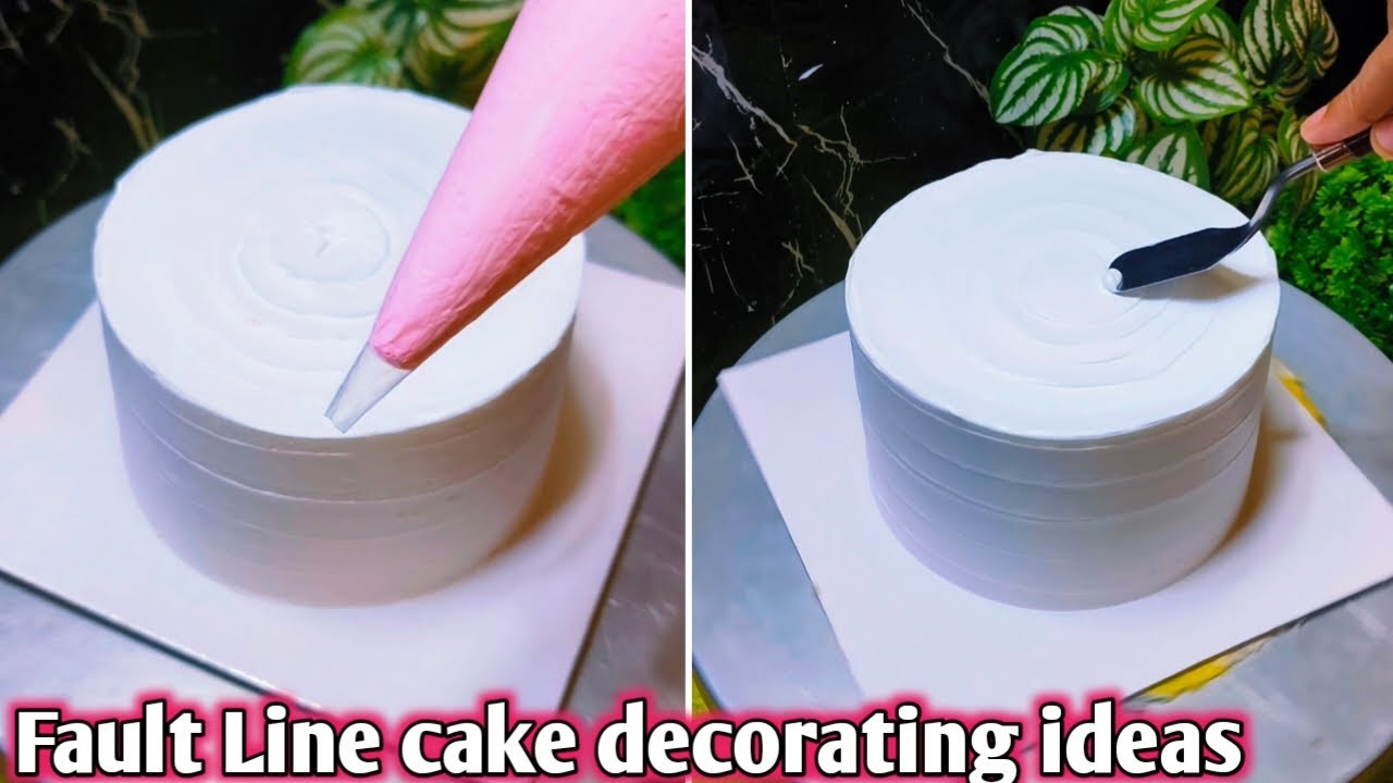 New Fault line cake decorating ideas 🩷 🩷 - YouTube