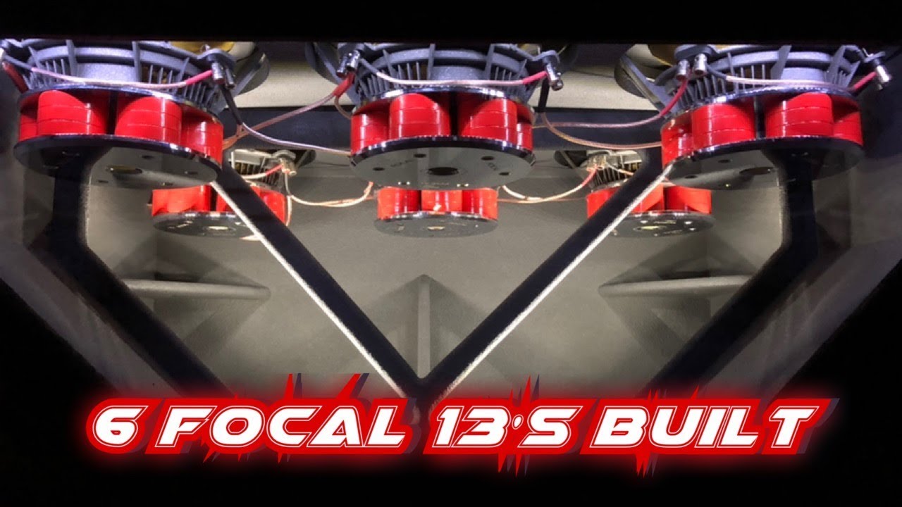 6 Focal 13" Subwoofers Box Build Complete Pt 2 - YouTube