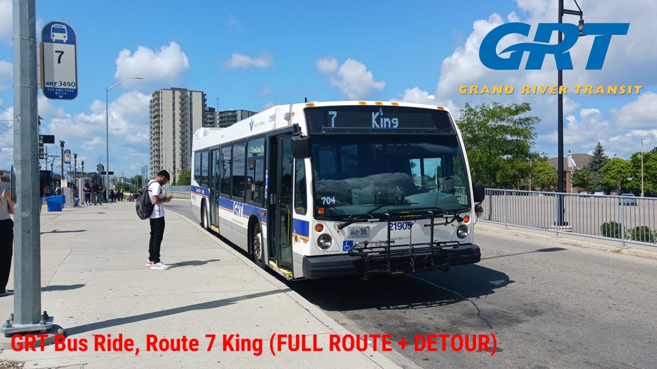 Bus Ride On GRT Bus 21909 On Route 7 King (FULL ROUTE + DETOUR) - YouTube