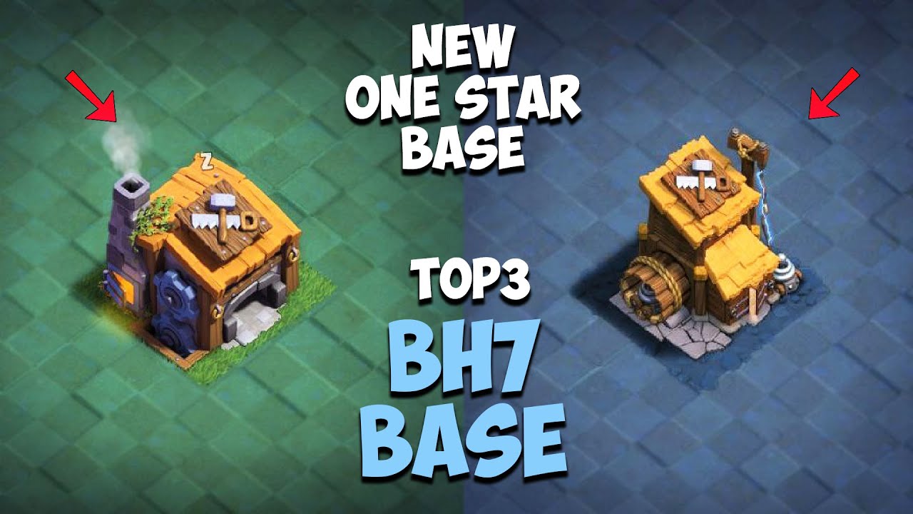BEST BH7 BASE 2.0 | Best Base for Builder Hall 7 (Only 1 Star) Clash of ...