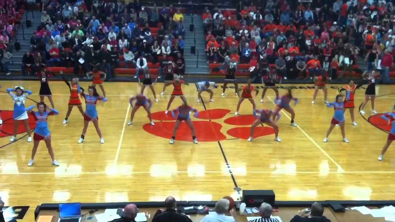 LCC T Birds Cheer at the 2012 tip-off classic - YouTube