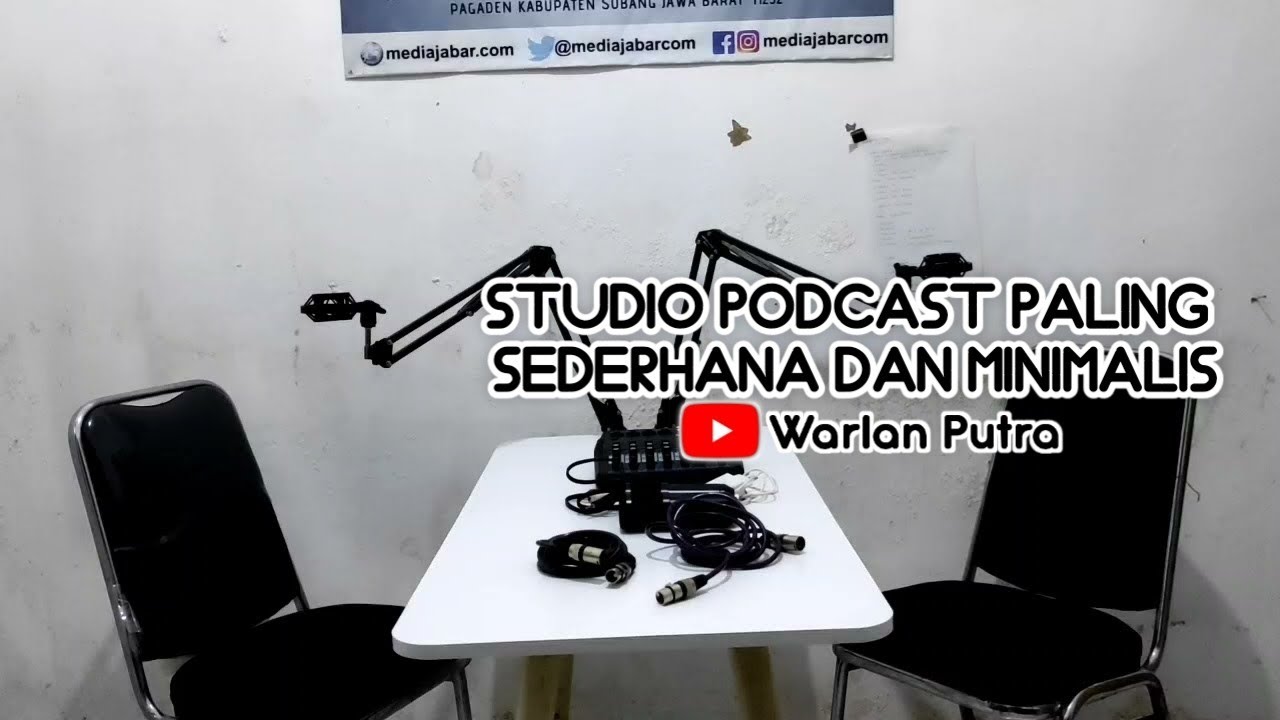 STUDIO PODCAST SEDERHANA DAN MINIMALIS - YouTube