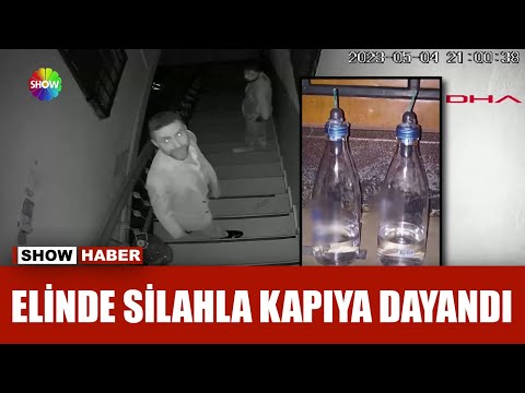 Kapıya molotof kokteyli bıraktı!