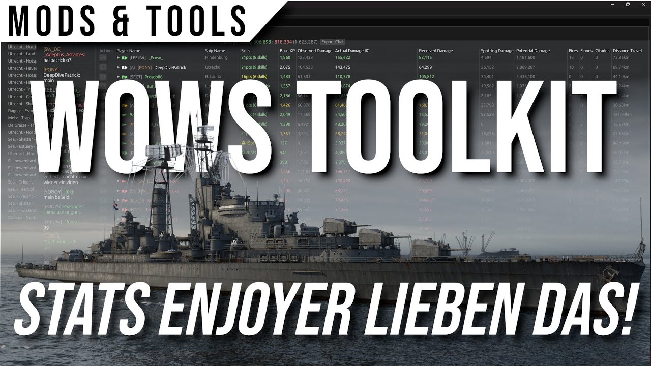 WoWs Toolkit - Geniales Programm für Stats-Fetischisten & Co. (World of Warships deutsch ...