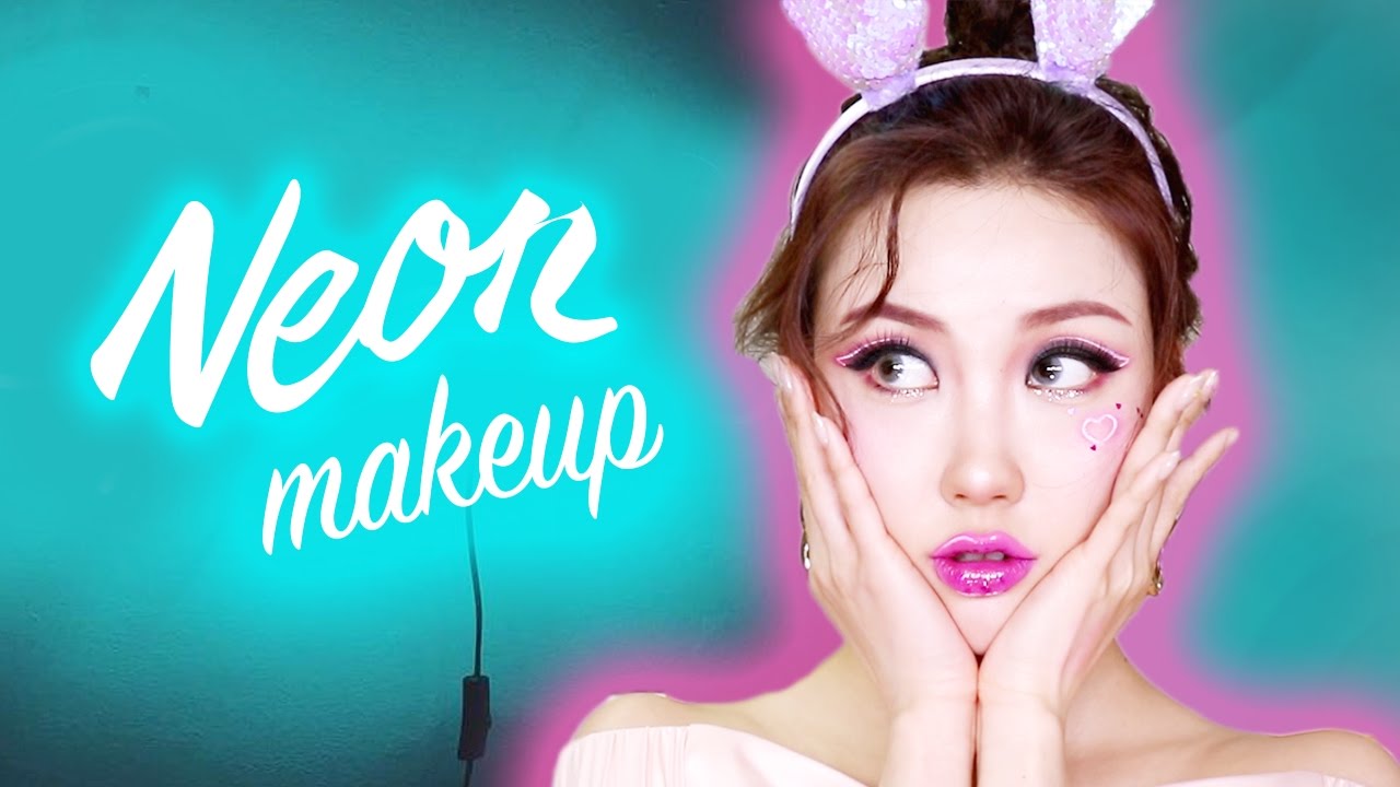 [Eng/Thai] 네온 메이크업 Neon Makeup Tutorial l 이사배(RISABAE Makeup) - YouTube