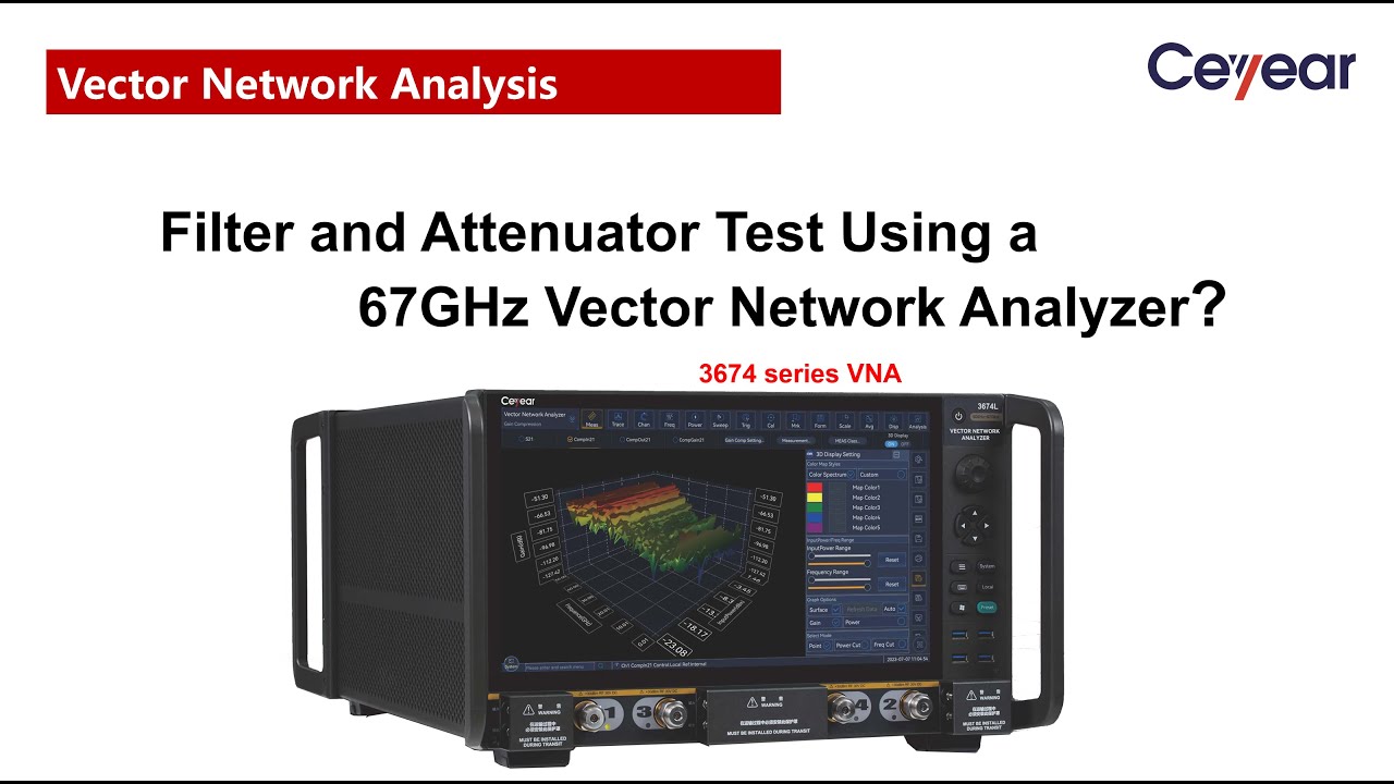 Filter and Attenuator Test Using a 67GHz Vector Network Analyzer - YouTube
