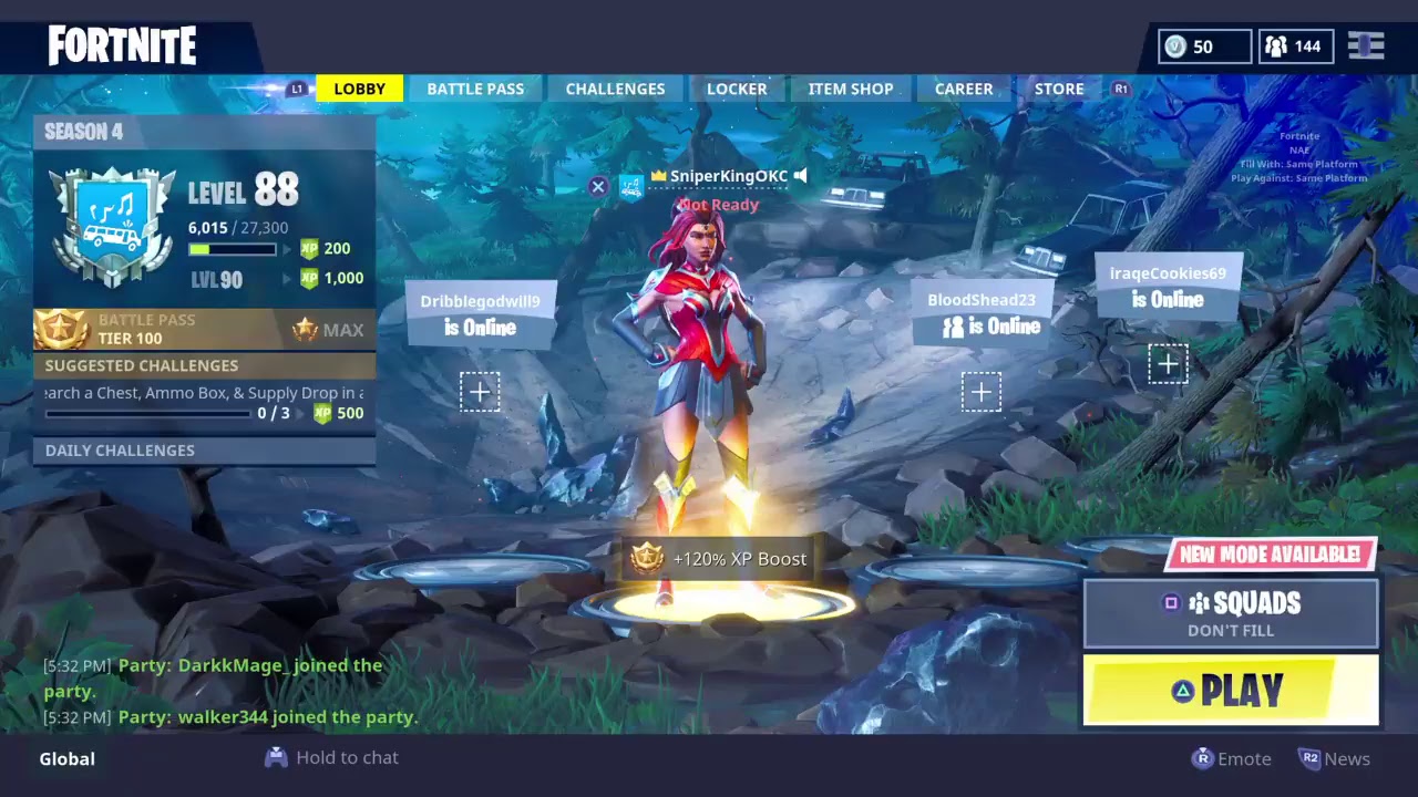 New red night skin and crimson pick axe [Fortnite battle royale] - YouTube