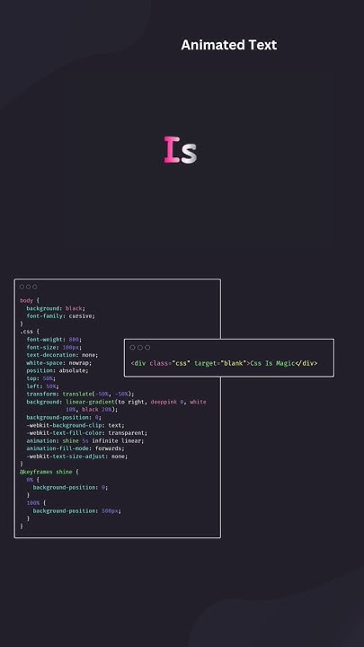Animated Text Using Html And Css 🤩 Htmlcss Css Code Coding Cssanimation Webdevelopment