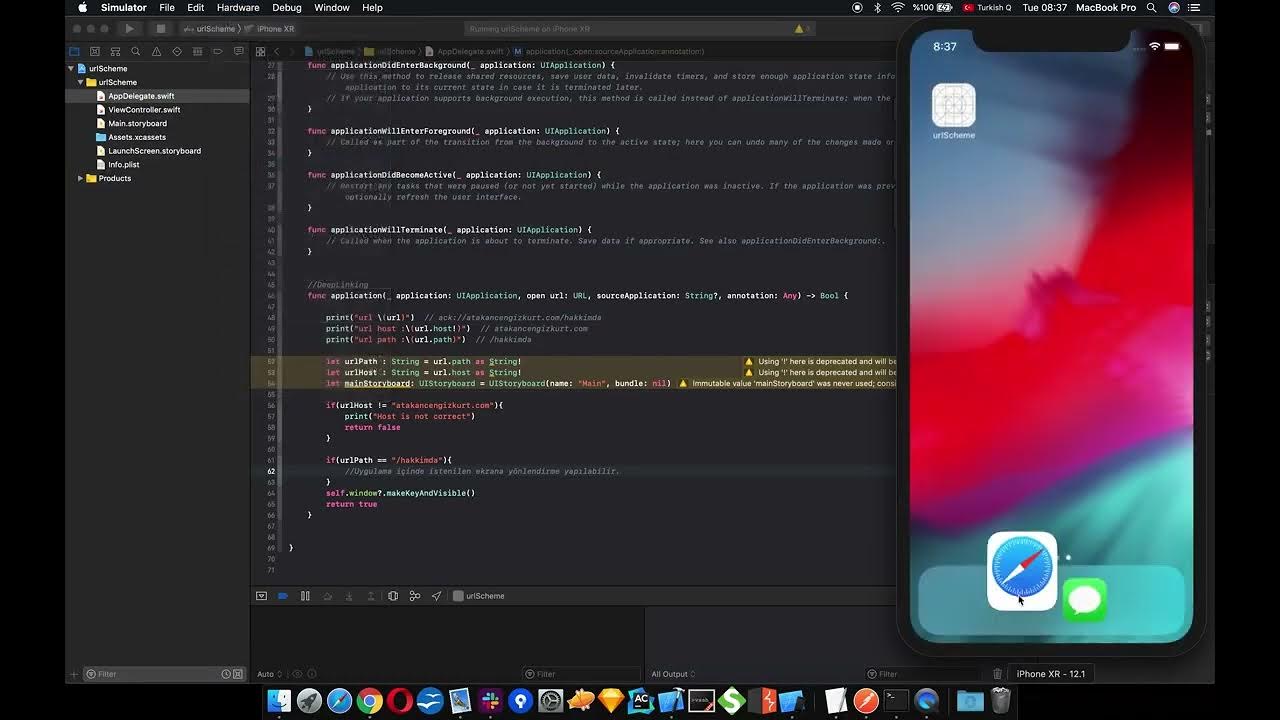 Swift Deep Linking Tutorial @atakancengizkurt - YouTube