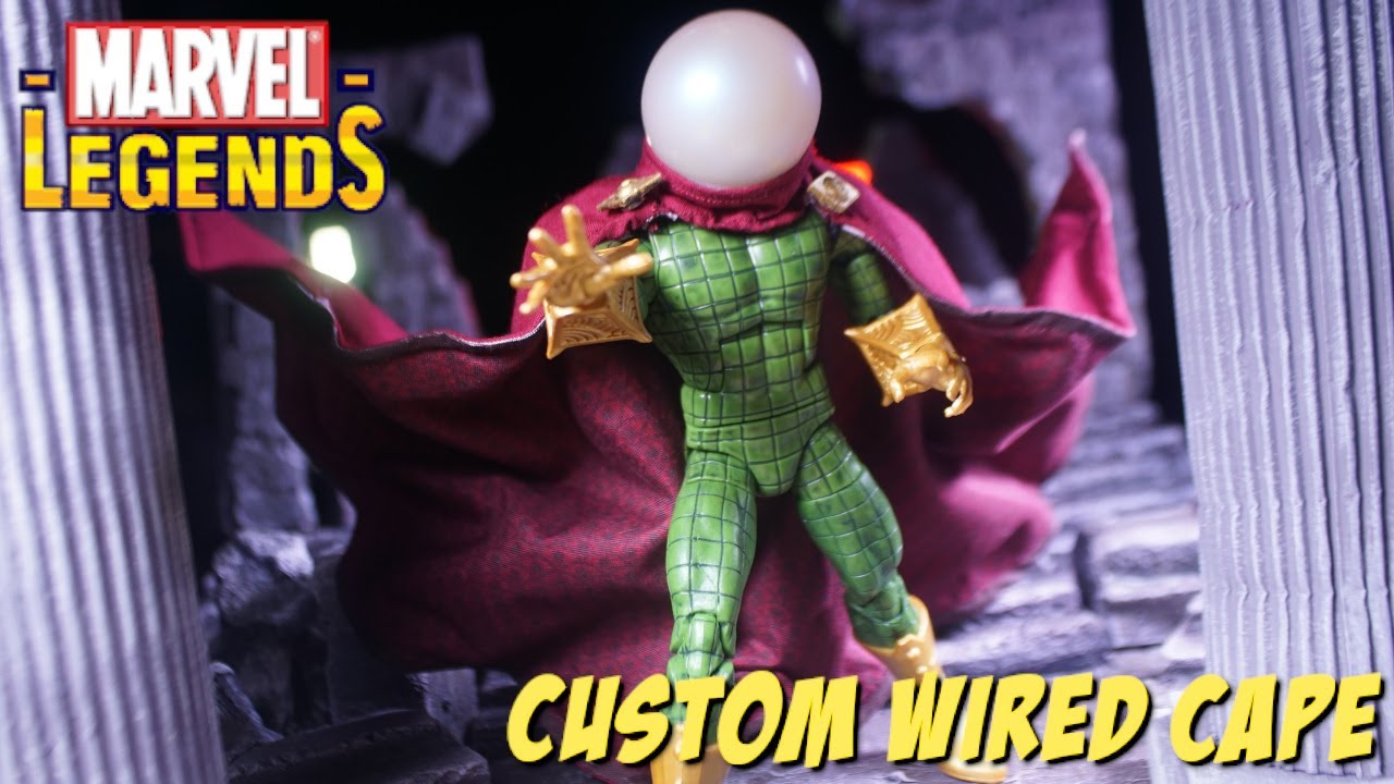 Marvel Legends Mysterio with Custom Wired Cape - YouTube
