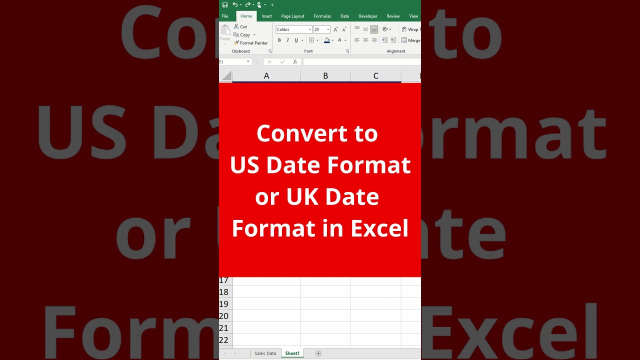 How To Convert A Date To US Or UK Date Format In Excel In Less Than 1 How To Convert A Date To US Or UK Date Format In Excel In Less Than 1