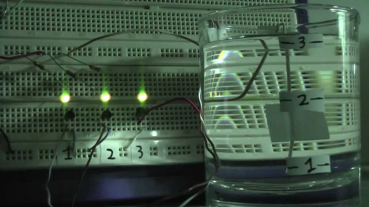 Indicatore livello acqua a led - Fai da te - YouTube