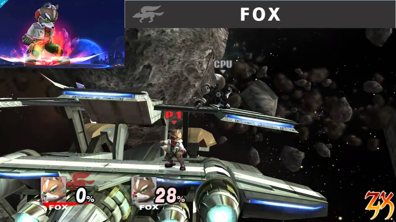 Super Smash Bros 4 Wii U/3DS - Fox's Moveset! (With Gameplay ...