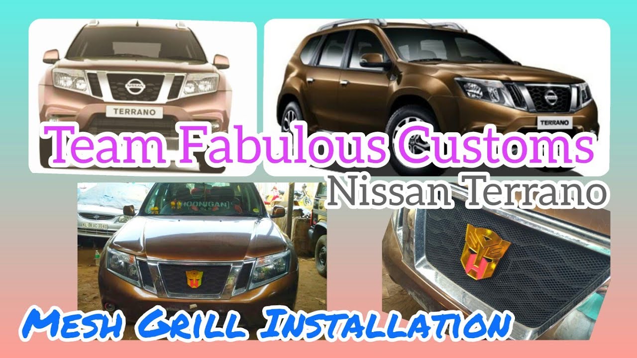 Nissan Terrano Mesh Grill Installation I Transformers Logo I Nissan ...