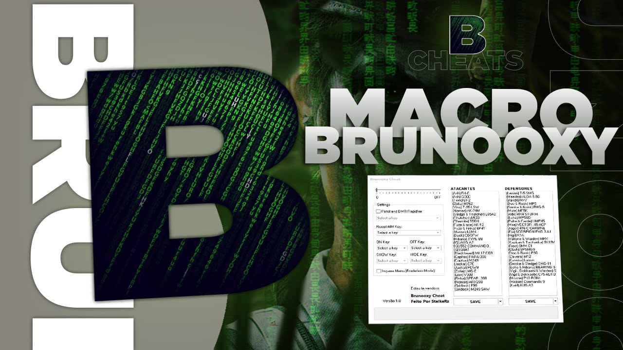 O MELHOR MACRO NO RECOIL DO RAINBOW SIX SIEGE ! #RainbowSixSiege #Macro ...