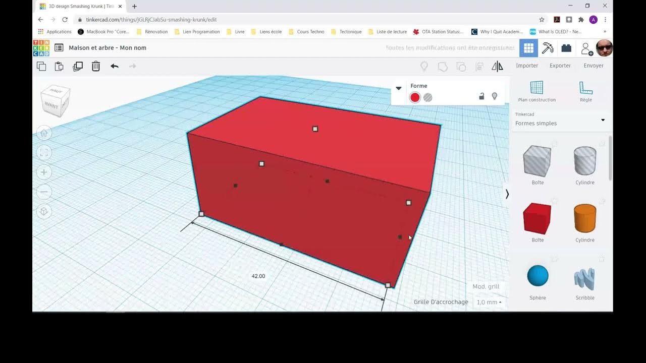 Tinkercad Modélisation 3d Partie 1 Youtube