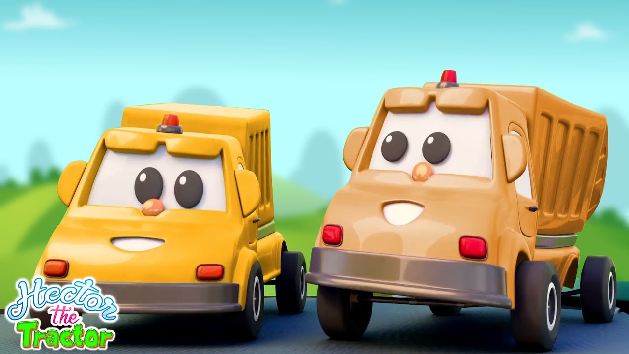 Five Little Garbage Trucks, Cartoon Songs and Rhymes for Kids by Hector ...