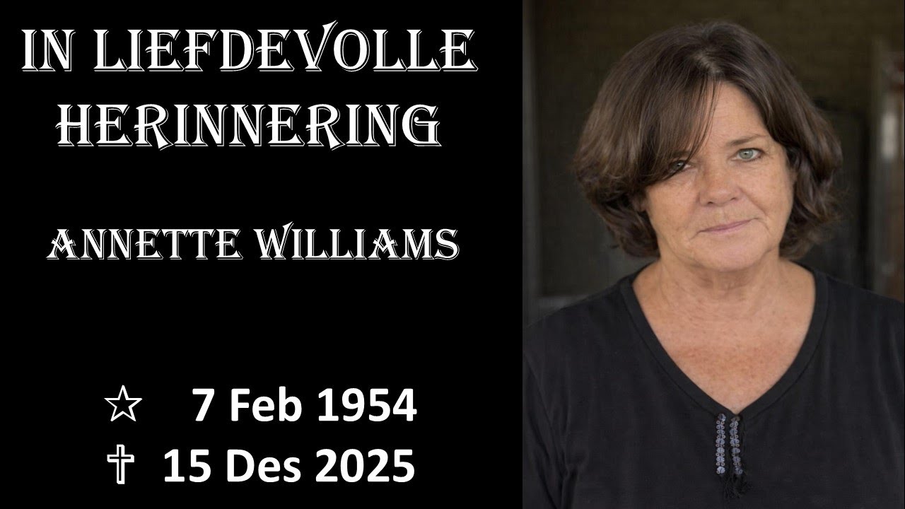 Gedenkdiens van Annette Williams - YouTube