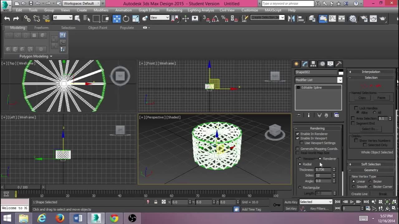 3DS MAX Mesh Modeling Using Shapes Tutorial Explained for 3D Printing - YouTube