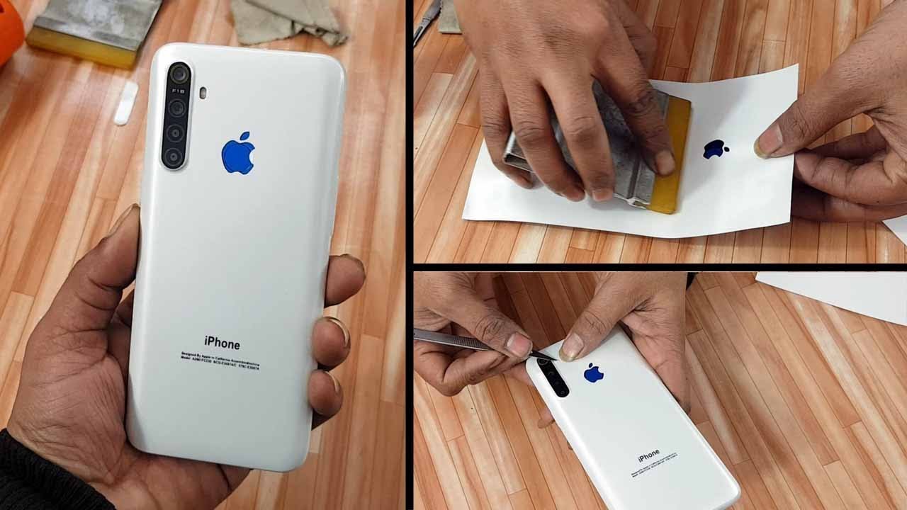 Realme 6 pro into iPhone 11 pro max with apple lamination and logo ...