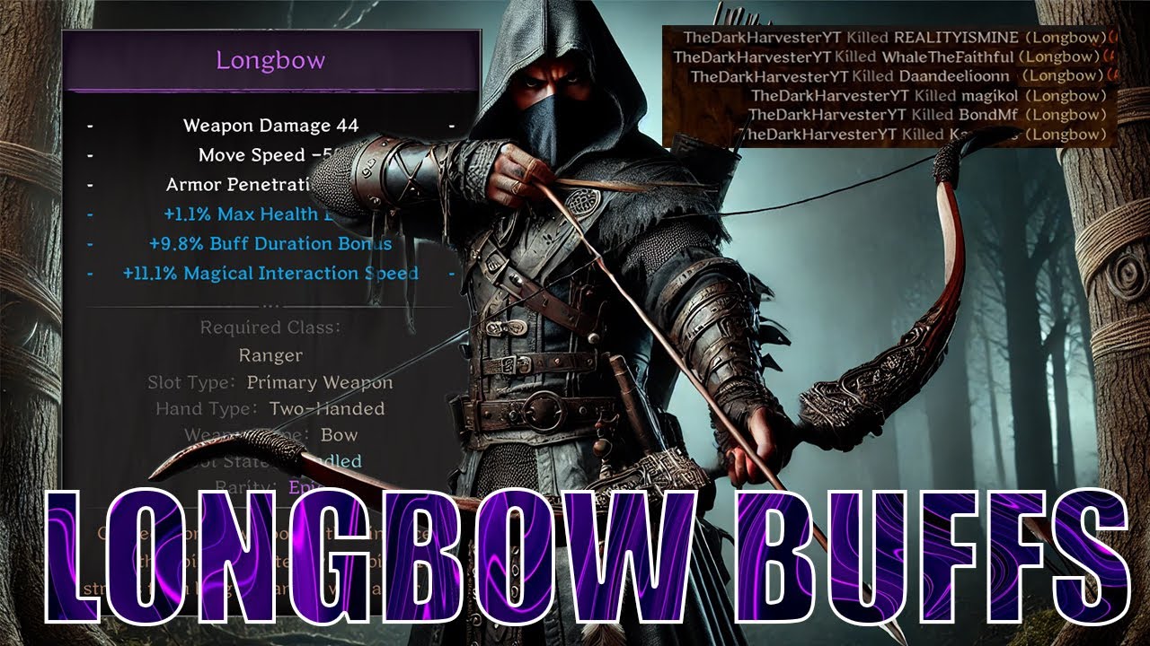 Longbow is BACK - Ranger Longbow build - YouTube