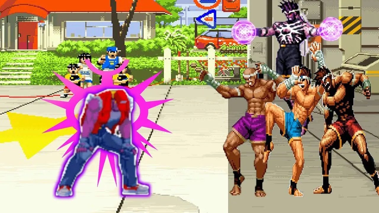 [Mugen KOF] Orochi Terry Vs Joe Higashi Team - YouTube