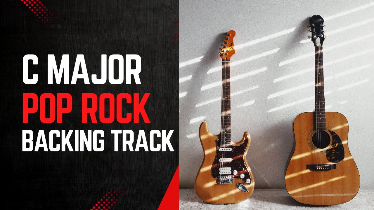 C major - Pop Rock - Backing Track - YouTube