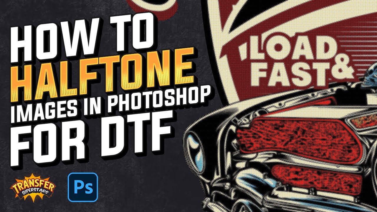 Photoshop Halftone Techniques for DTF Printing - Beginner to Pro - YouTube