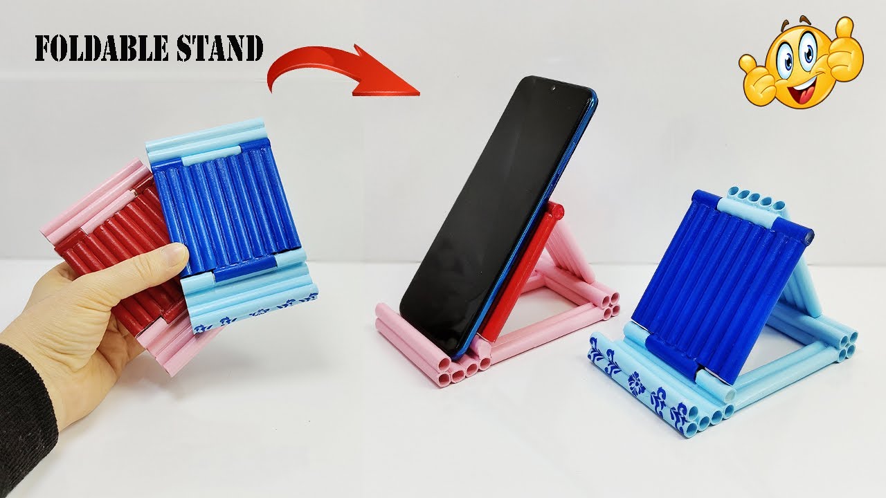 Make a Foldable Phone & Tablet Holder from Waste Paper! | Cool DIY ...